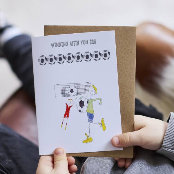 Winning With You Football Greetings Card Any Occasion Card | This Is Nessie