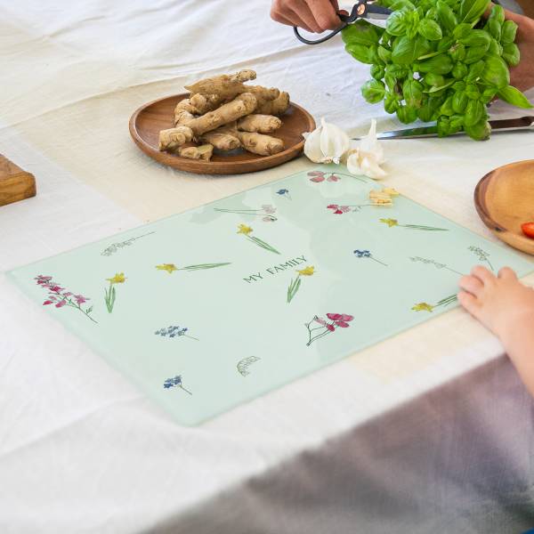 Family Birth Flower Chopping Board | This Is Nessie