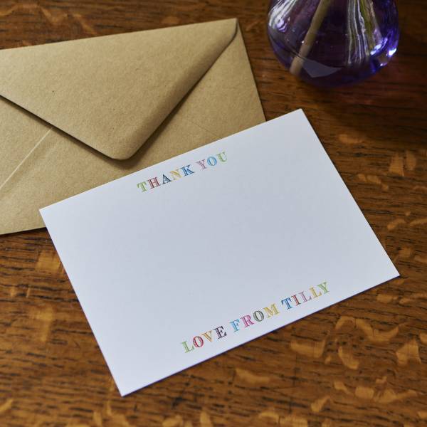 Rainbow Thank You Notes | This Is Nessie
