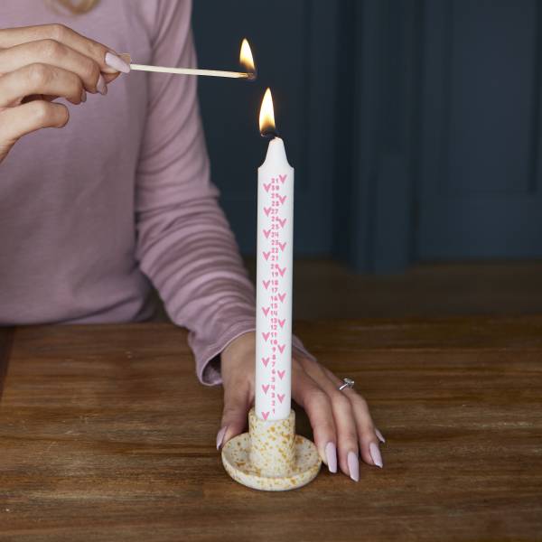 Wedding Countdown Long Tapered Candle | This Is Nessie